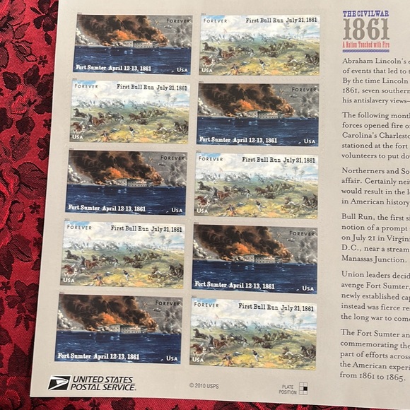 Office | The Civil War 1861 A Nation Touched With Fire Usps ...